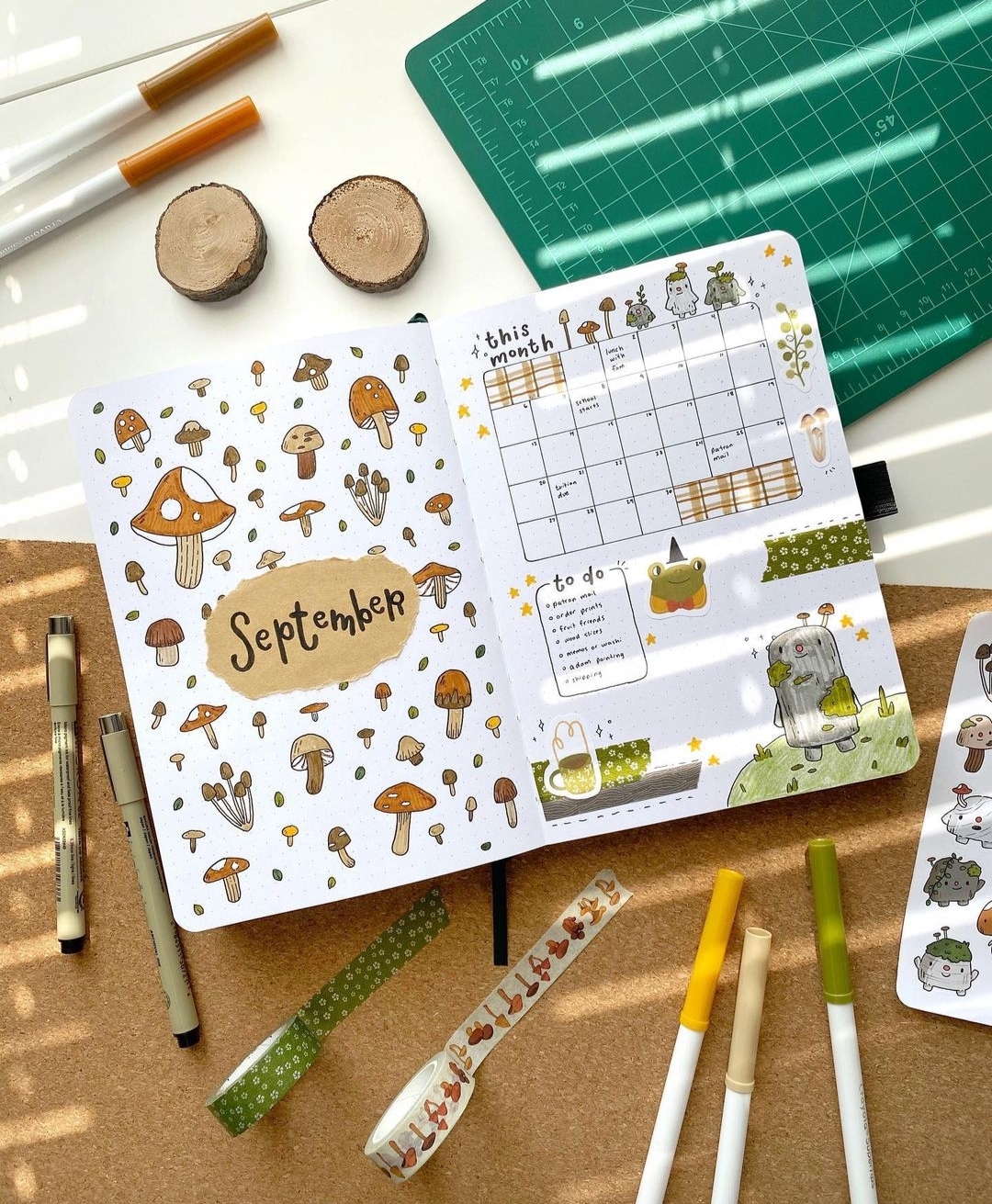 September bullet journal cover ideas - Her Blog Journal
