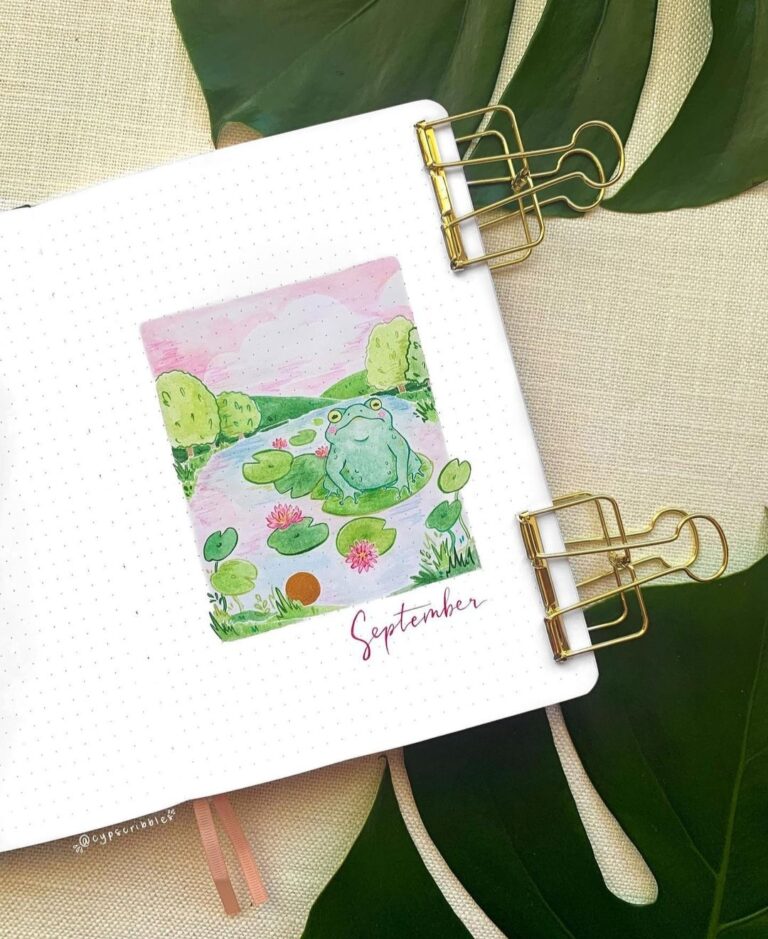 September bullet journal cover ideas - Her Blog Journal