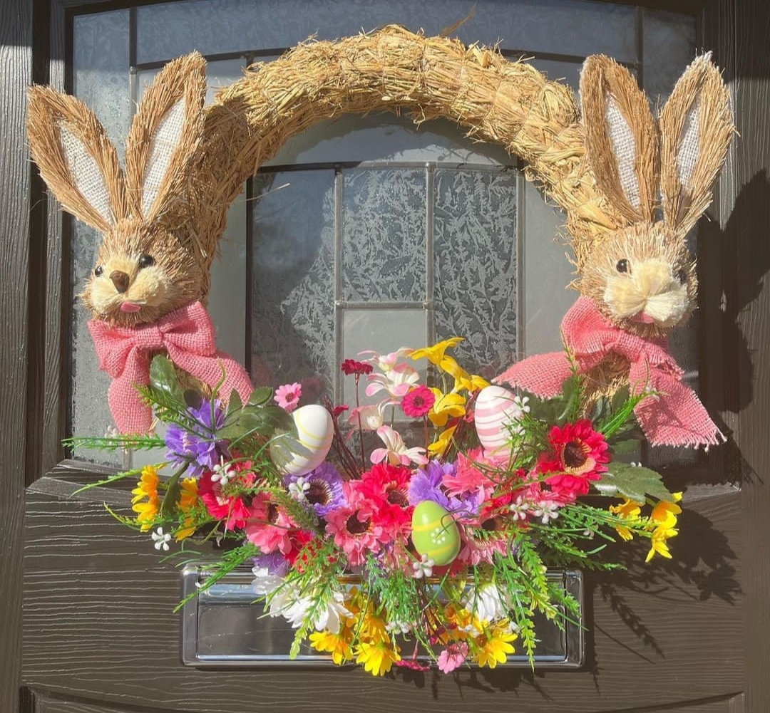 Easter wreaths For Front Door Decoration - Her Blog Journal
