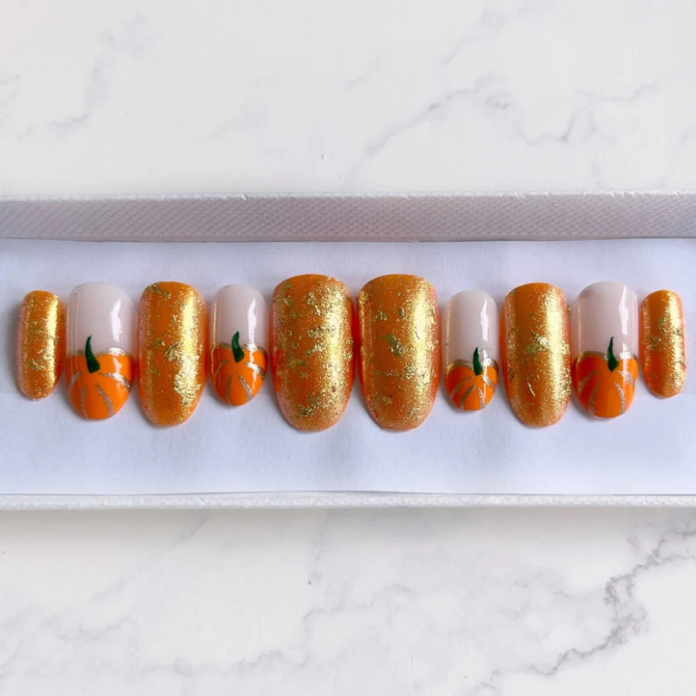 Pumpkin Nail Designs To Try This Fall - Her Blog Journal