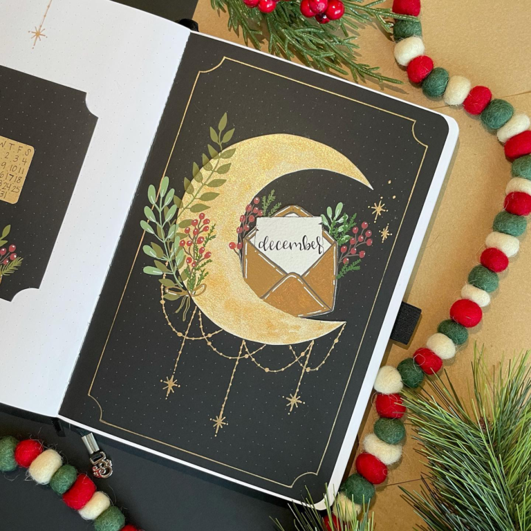 December Bullet Journal Covers You’ll Love : Holiday-Inspired - Her ...