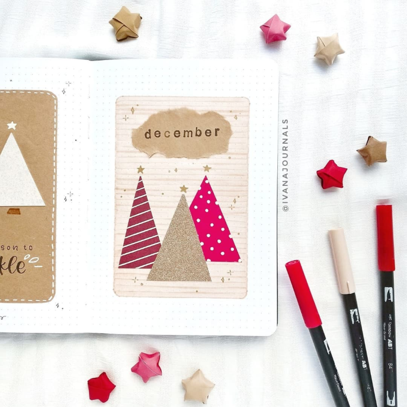 December Bullet Journal Covers You’ll Love : Holiday-Inspired - Her ...