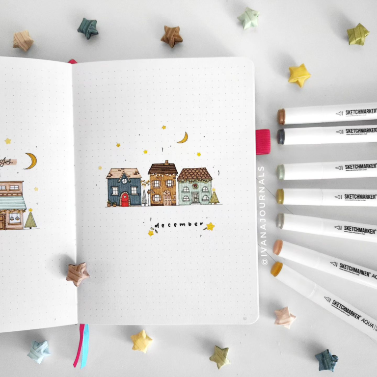 December Bullet Journal Covers You’ll Love : Holiday-Inspired - Her ...